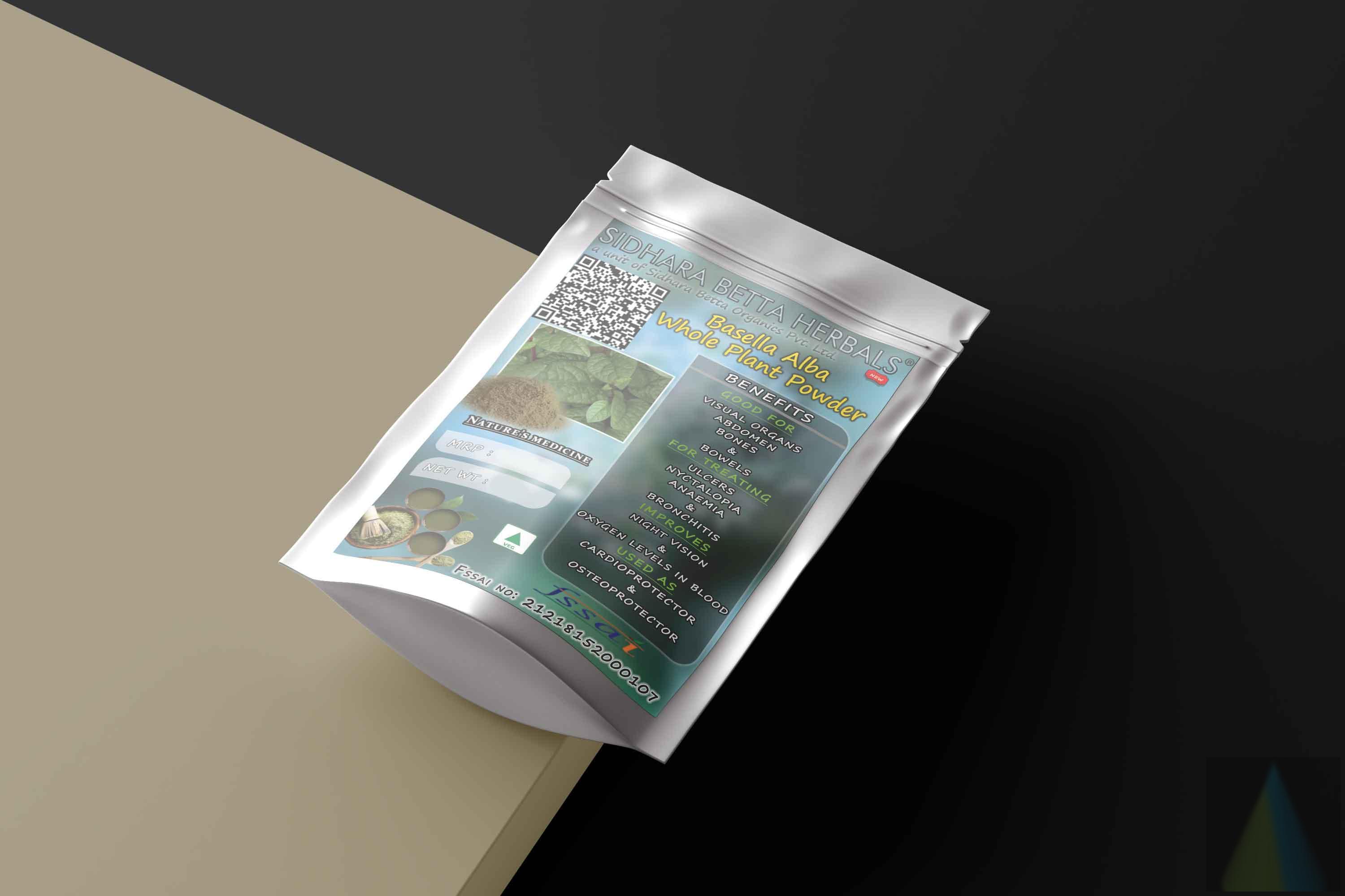 Basella Alba | Malabar Spinach Whole Plant Powder - Sidhara Betta Herbals