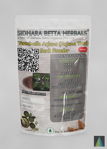 Arjuna Terminalia Arjuna Tree Bark powder sidhara betta herbals ...