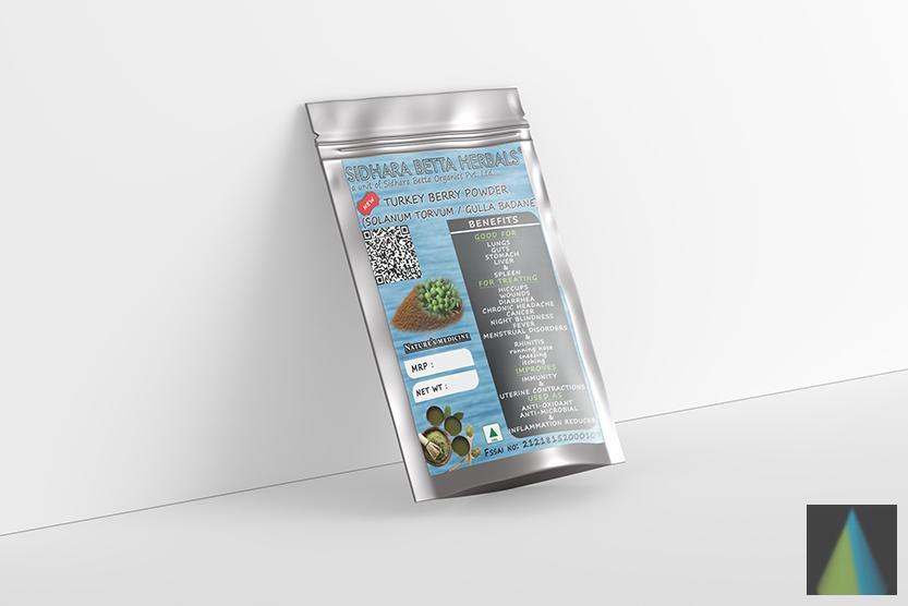 Turkey Berry Powder (SOLANUM TORVUM / GULLA BADANE) 15g - Sidhara Betta ...