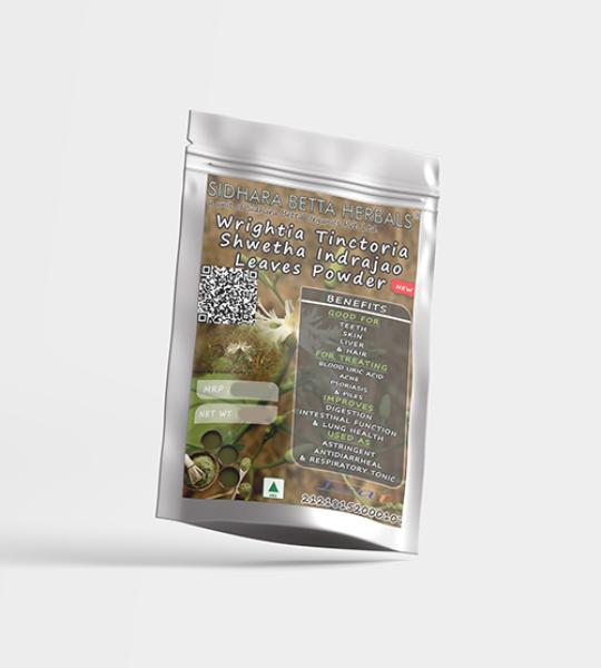 Wrightia Tinctoria Leaves Powder | Sweet Kutaja Leaves Powder | Shwetha ...